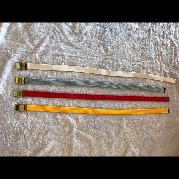 Vintage | Accessories | Vintage Mens Adjustable Cloth Belts Wgold ...